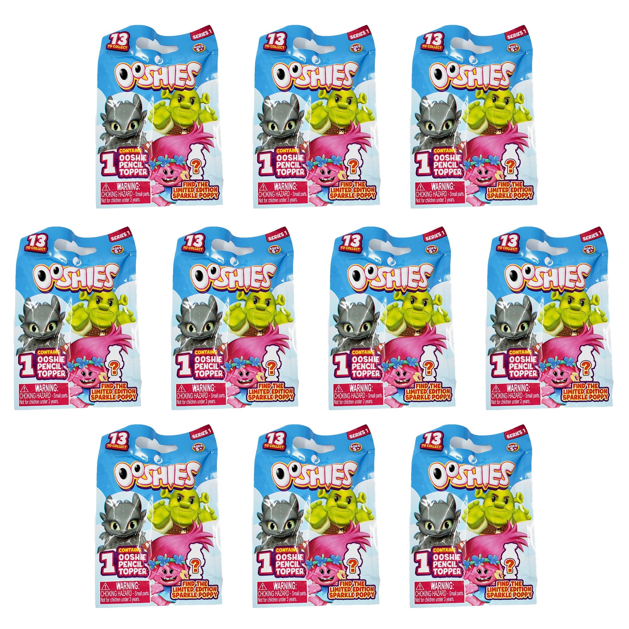 DreamWorks Ooshies Pencil Topper Series 1 Lot of 10 Sealed Blind Bags ...