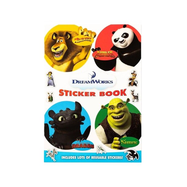 DreamWorks Reusable Characters Sticker Book - Walmart Business Supplies