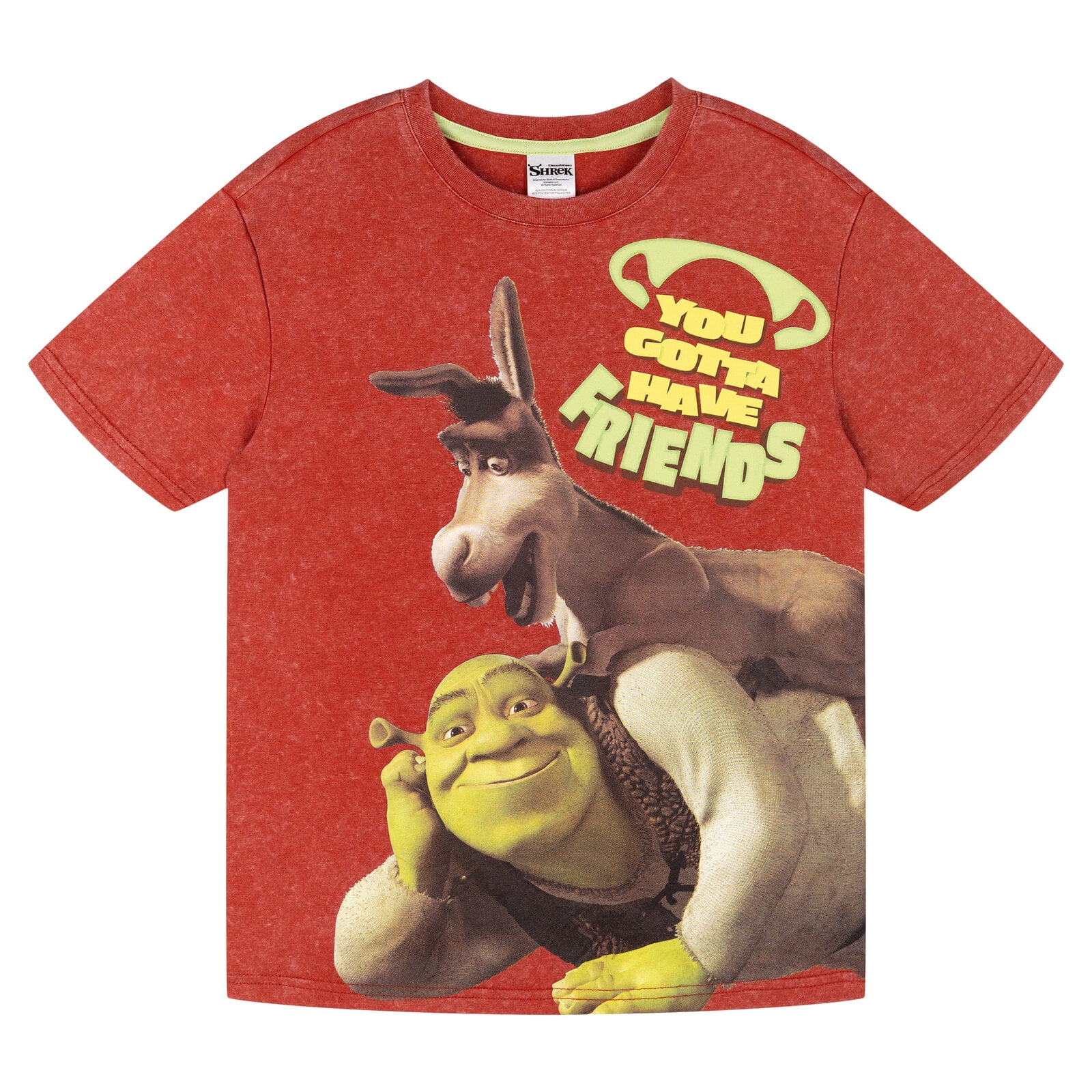 DreamWorks Shrek Donkey Dragon Drop Shoulder T-Shirt Toddler to Big Kid ...