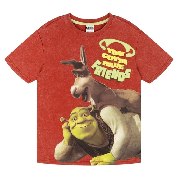 DreamWorks Shrek Donkey Dragon Drop Shoulder T-Shirt Toddler to Big Kid ...