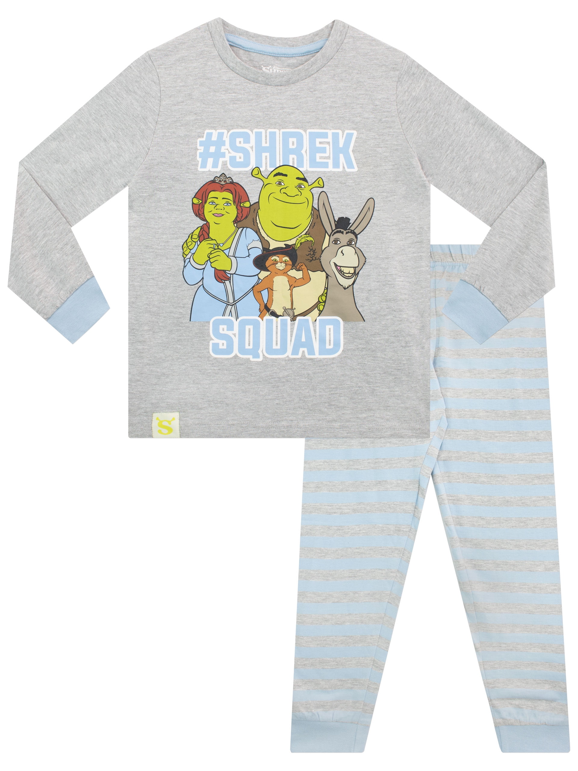 DreamWorks Shrek Sleepover Squad Girls Pajamas, Long Sleeve, Sizes 4-12 ...
