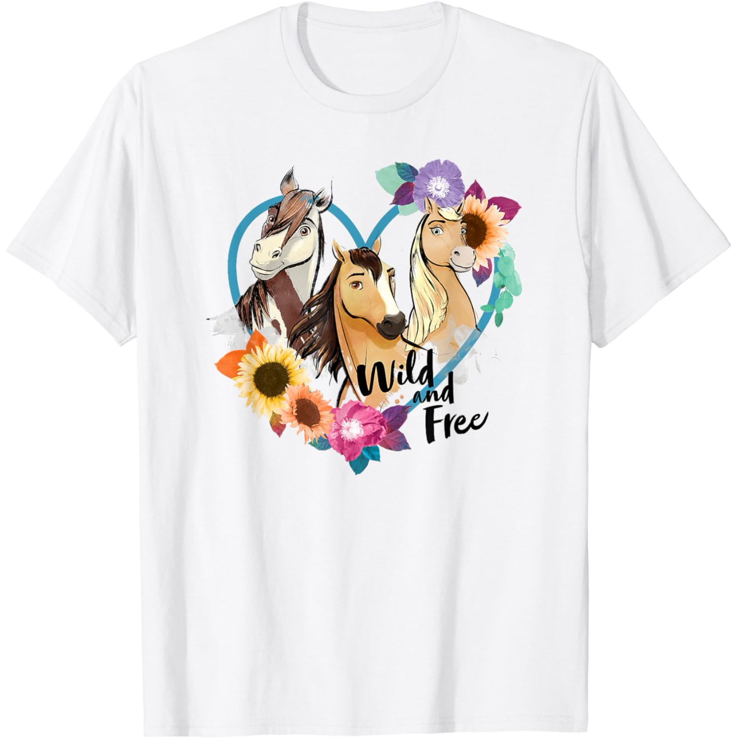 DreamWorks Spirit Riding Free Wild and Free T-Shirt - Walmart.com