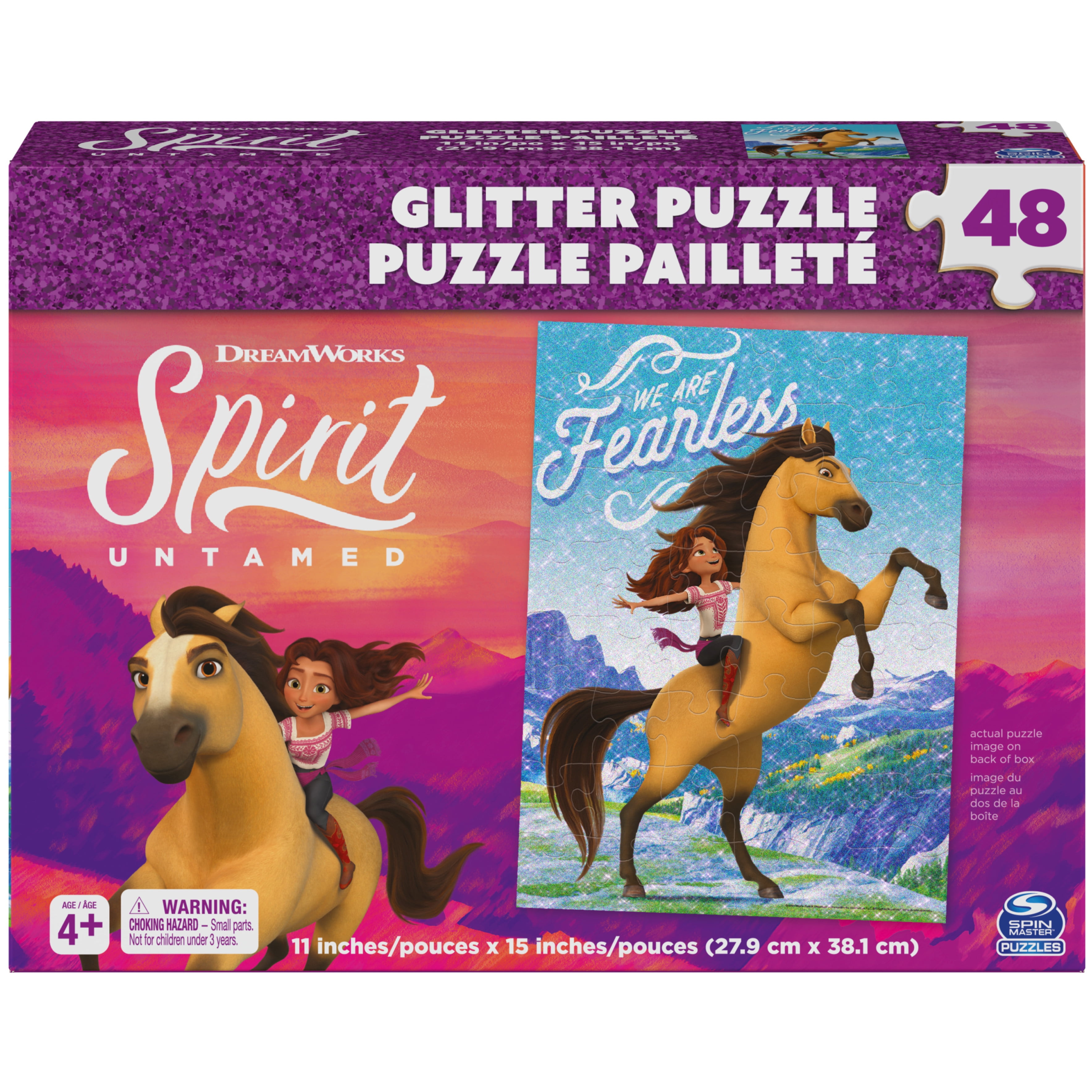 DreamWorks, Spirit Untamed 48-Piece Glitter Jigsaw Puzzle, for Kids 4 ...