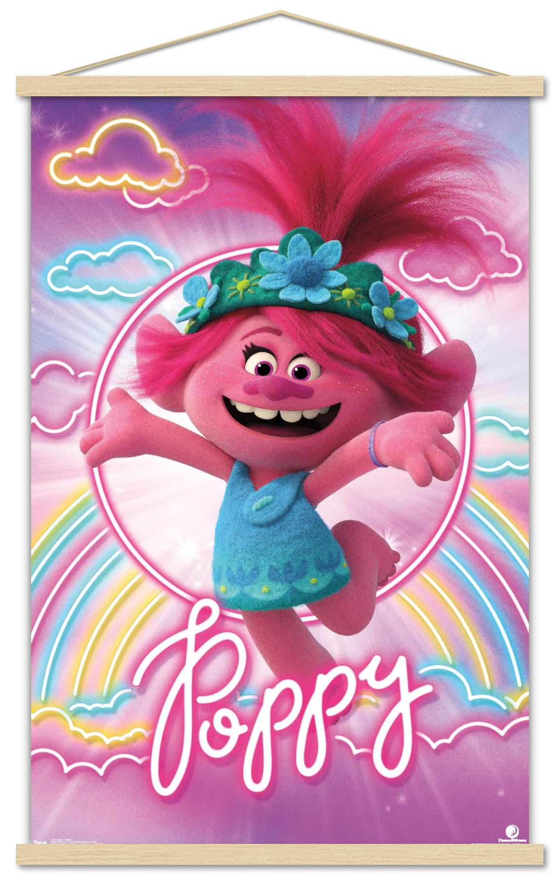DreamWorks Trolls 2 - Poppy Wall Poster with Magnetic Frame, 22.375" x ...