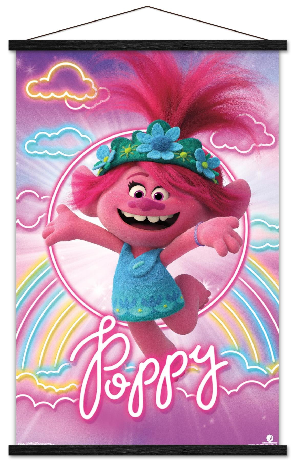 DreamWorks Trolls 2 - Poppy Wall Poster with Magnetic Frame, 22.375" x ...