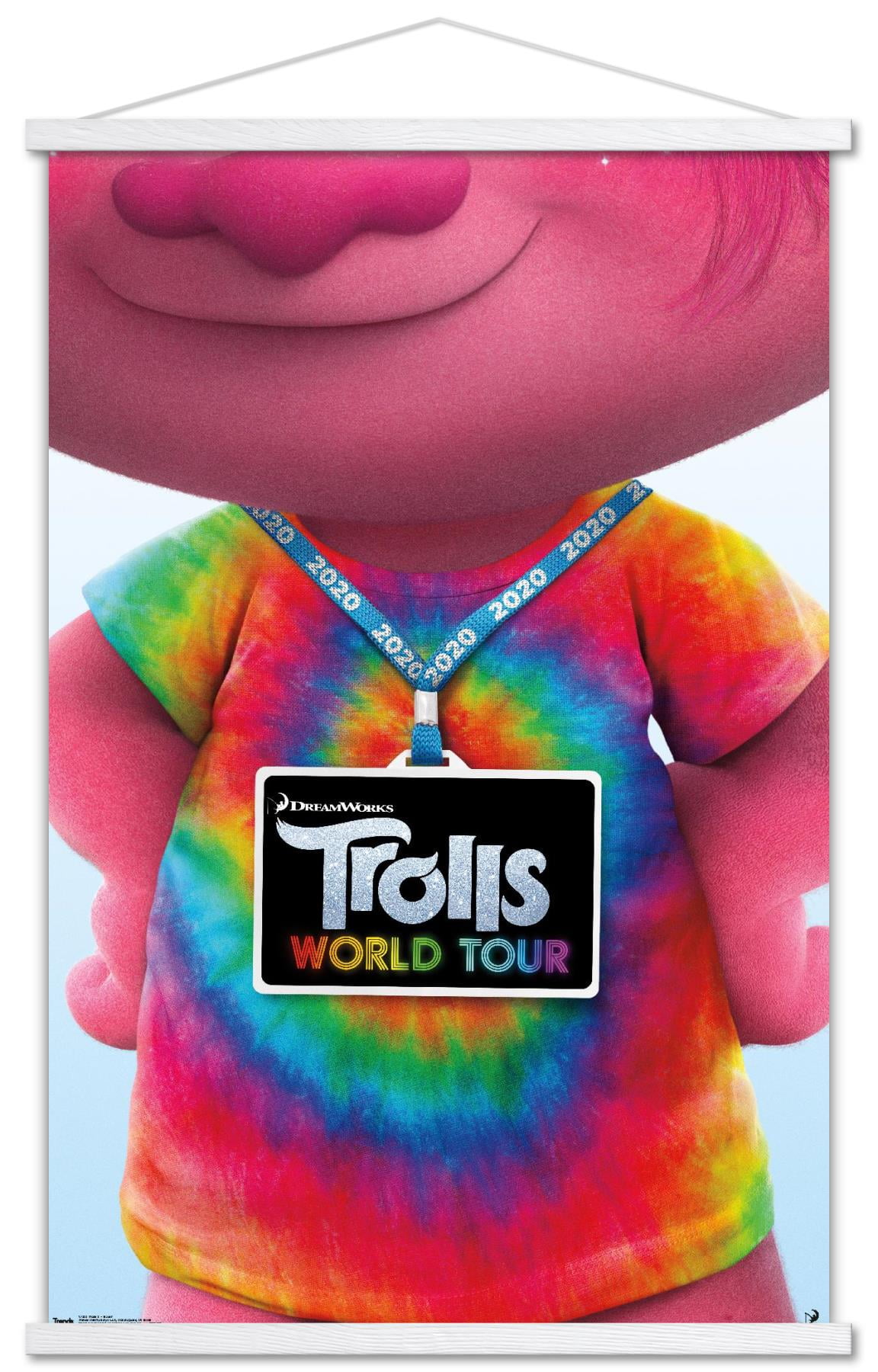 DreamWorks Trolls 2 - Teaser Wall Poster with Wooden Magnetic Frame, 22 ...