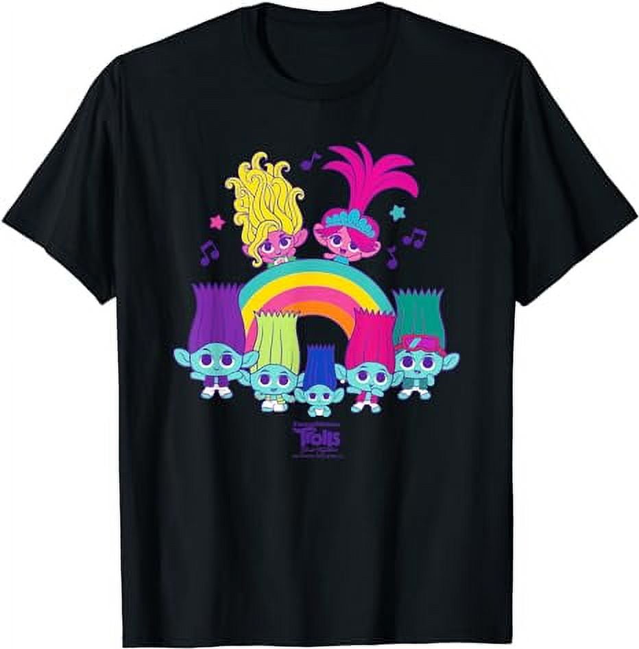 DreamWorks Trolls Band Together BroZone Poppy Viva Rainbow T-Shirt ...
