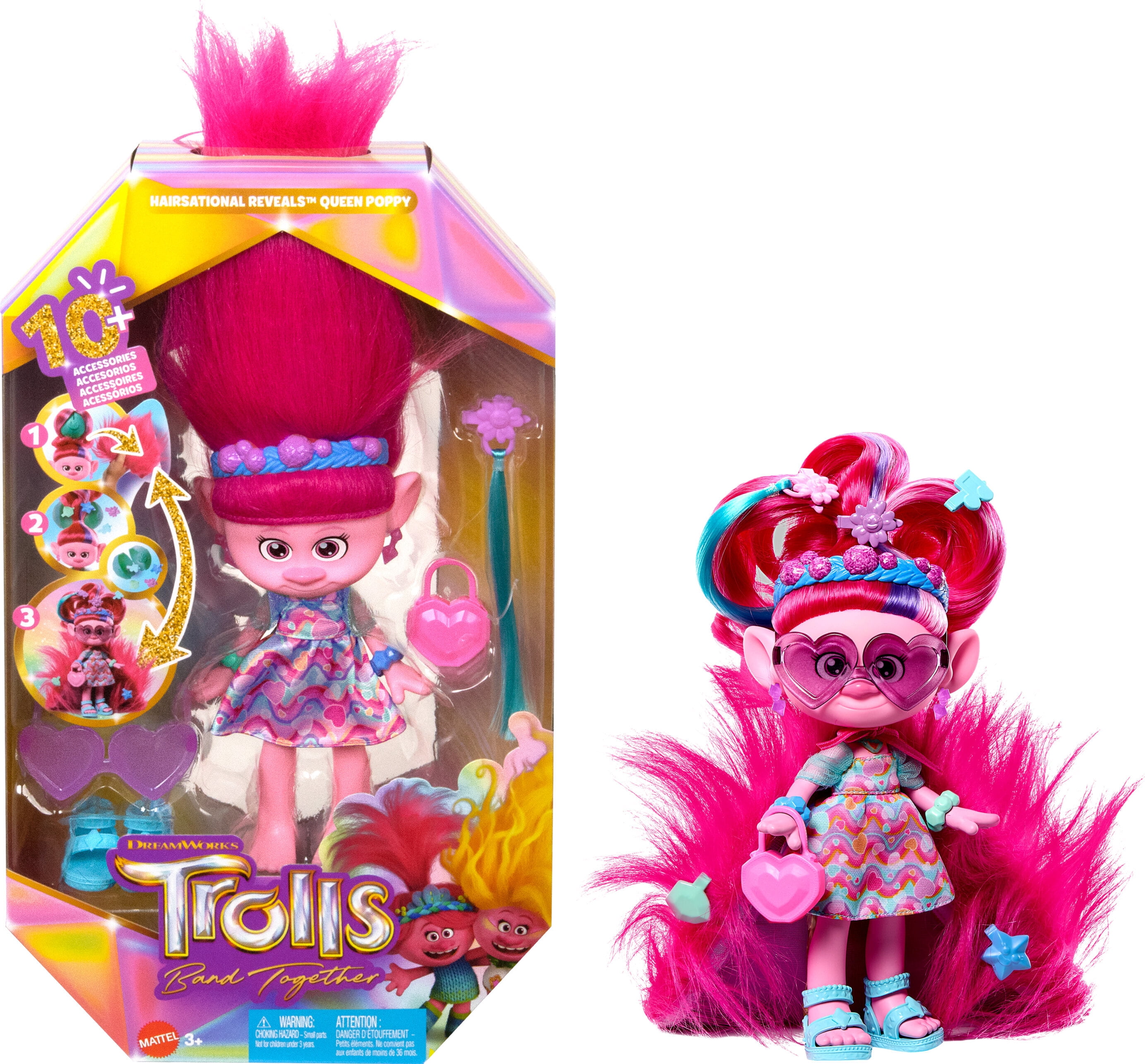 DreamWorks Trolls Band Together Hairsational Reveals Queen Poppy ...
