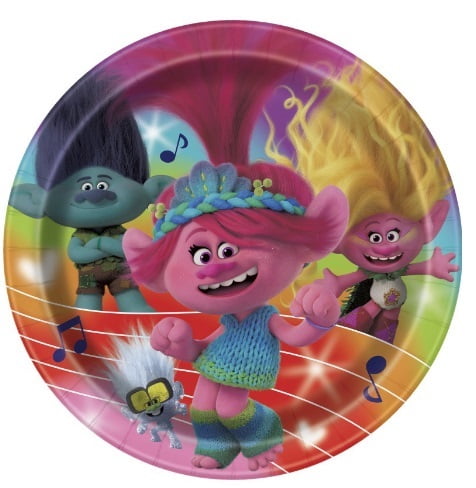 DreamWorks Trolls Band Together Paper Dessert Plates - 8 Ct. - Walmart.com