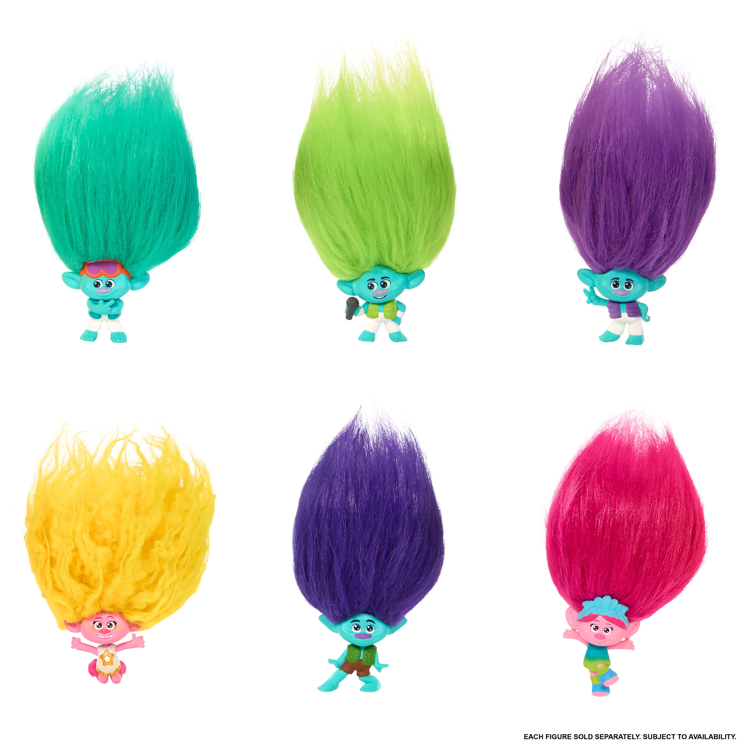 DreamWorks Trolls Hair Huggers Series 1, 6 Assorted Styles Available ...