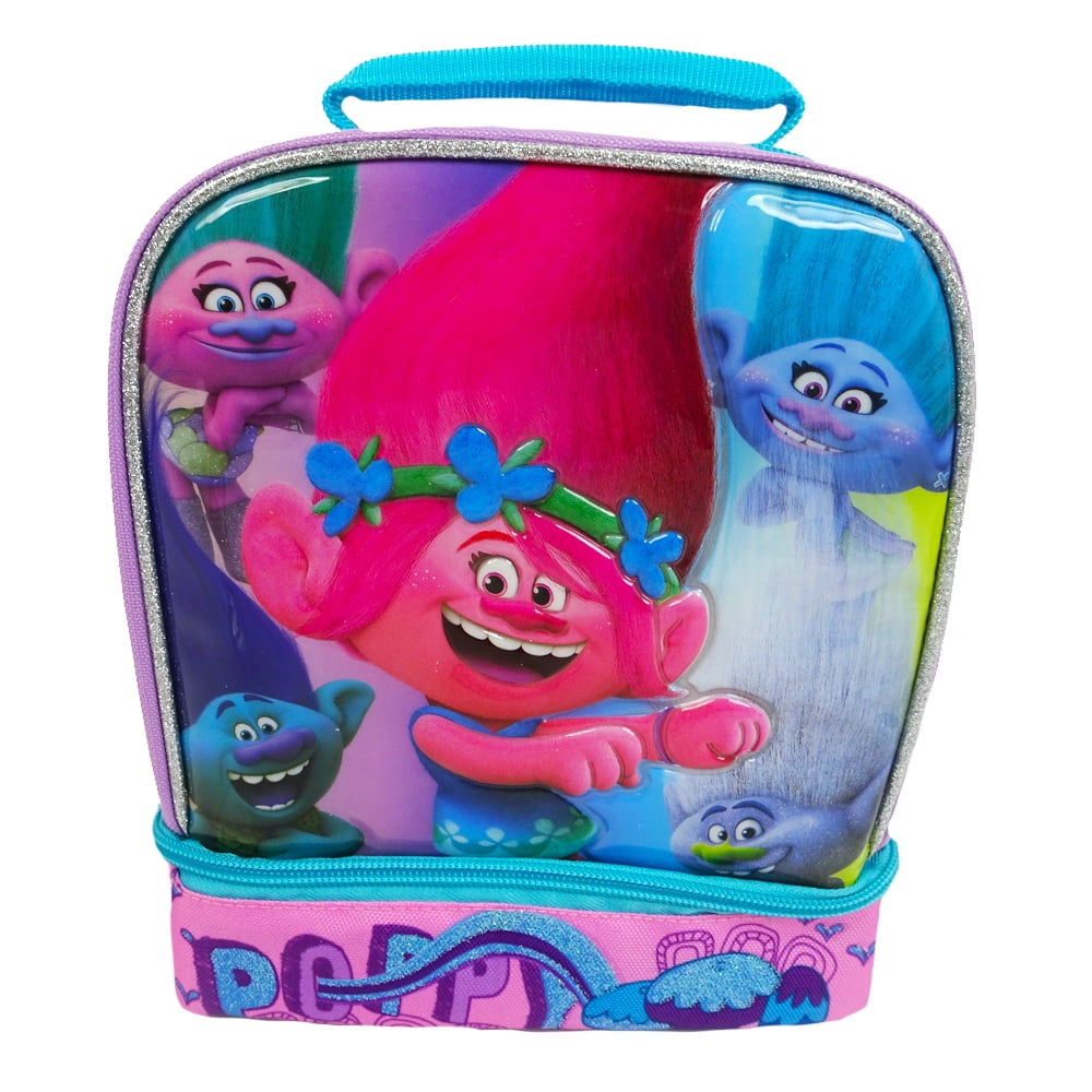 DreamWorks Trolls Dual Compartment Lunch Bag - Walmart.com