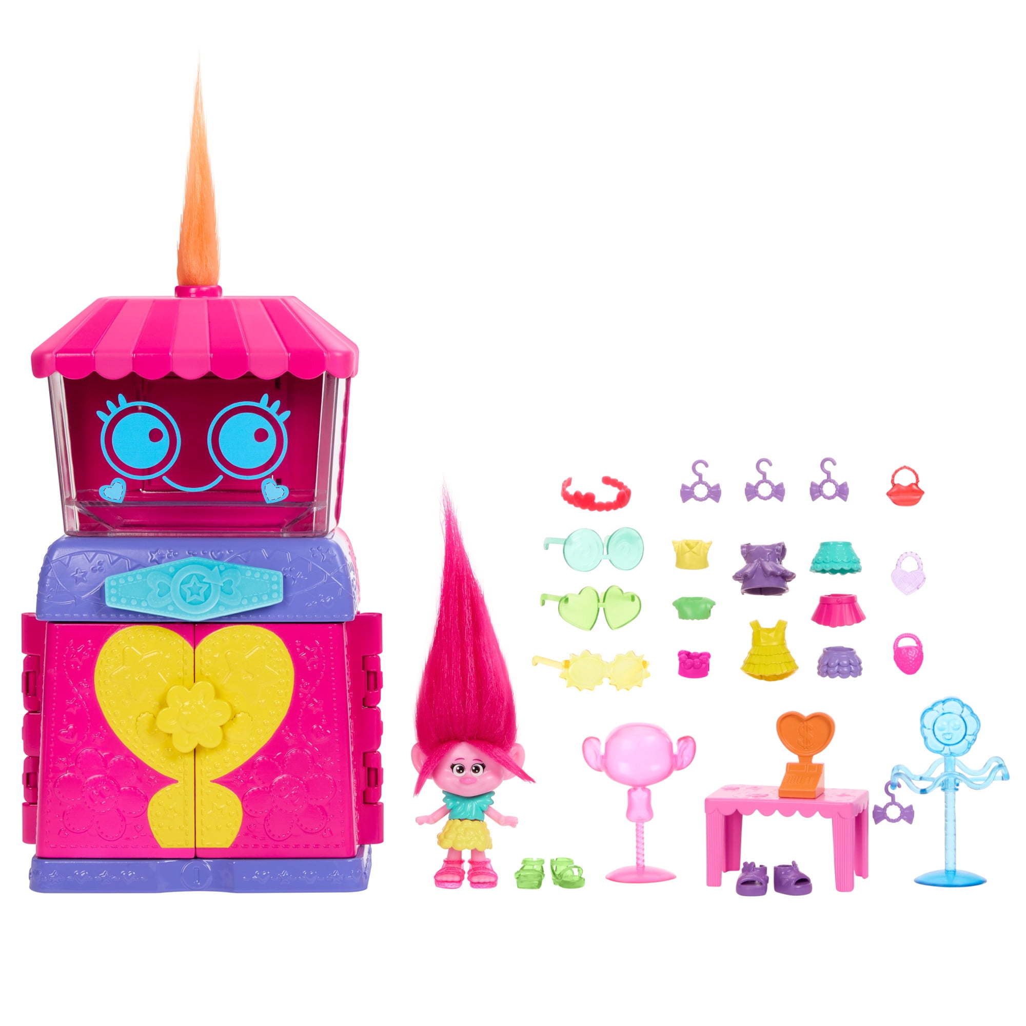 DreamWorks Trolls Fun Fair Surprise Fairtastic Fashion Boutique Playset ...
