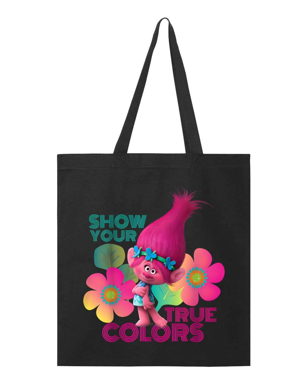 DreamWorks Trolls Tote Bag Dance Floor Fun in Bright Cartoon Colors ...