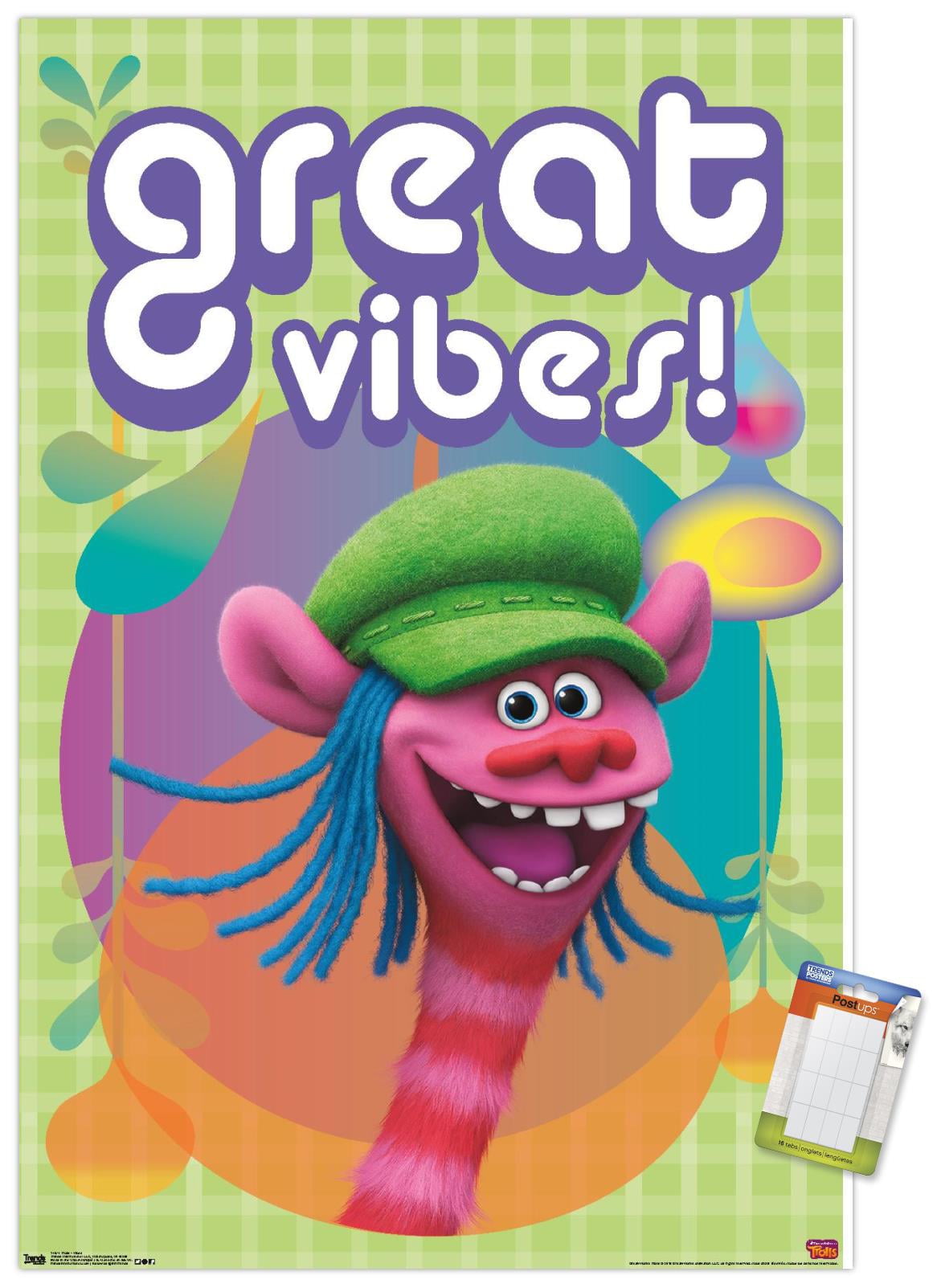 DreamWorks Trolls - Vibes Wall Poster, 14.725" x 22.375" - Walmart.com