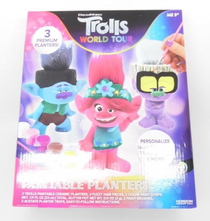 DreamWorks Trolls World Tour Paintable Planters DIY 3 Premium Planters ...