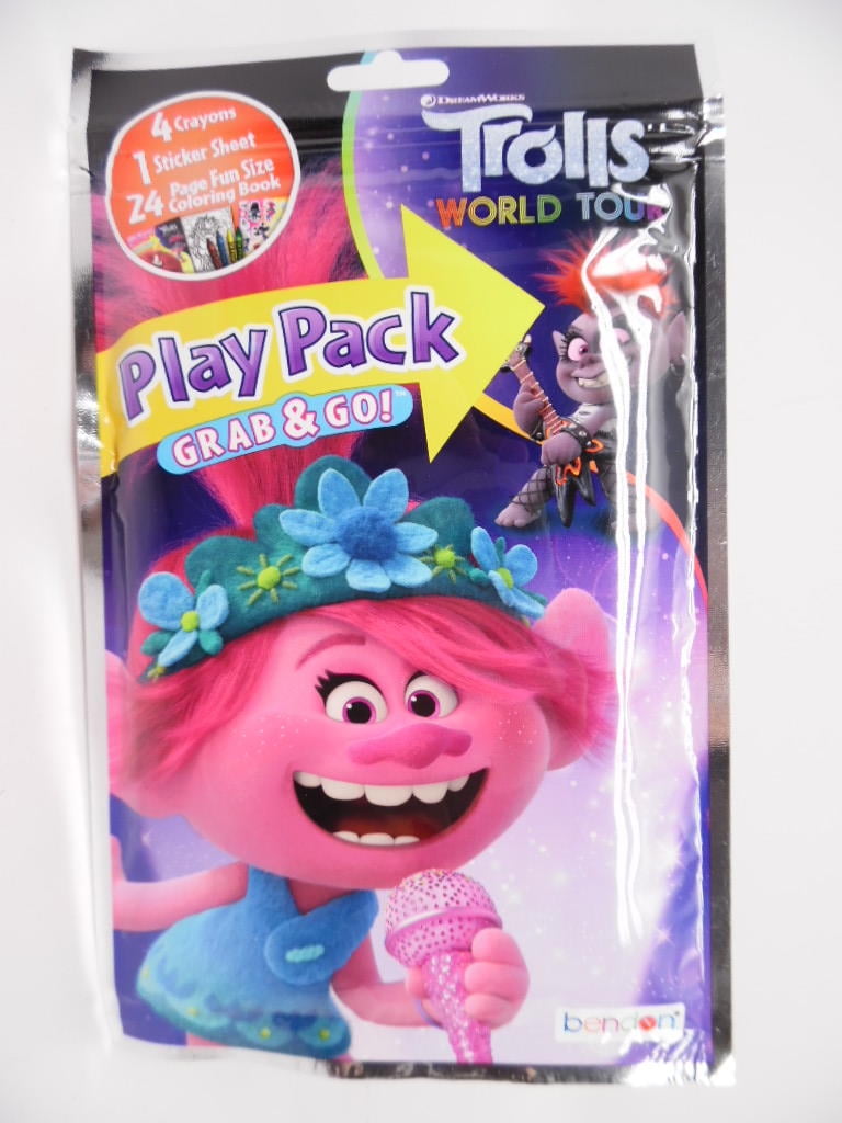 DreamWorks Trolls World Tour Play Pack Grab & Go! Stickers Crayons ...