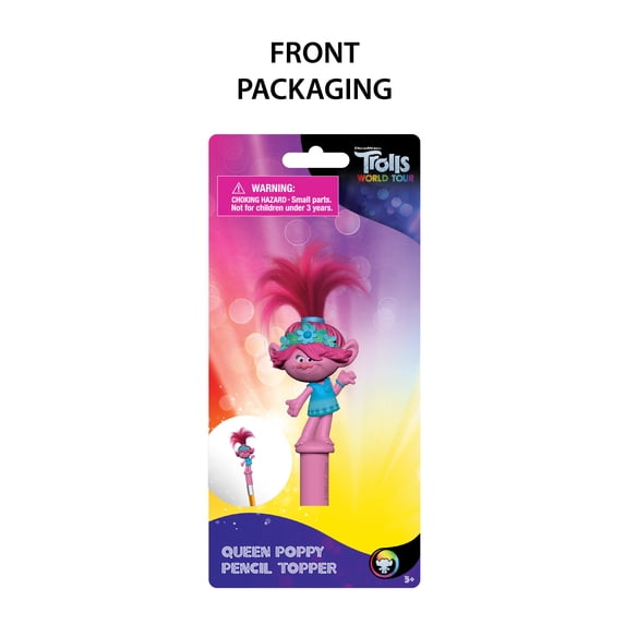 DreamWorks Trolls World Tour Poppy 3D Figural Pencil Topper - Walmart.com
