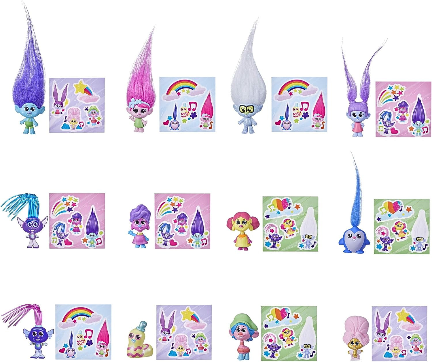 DreamWorks TrollsTopia Series 1, Surprise Pack, Mini Dolls, Blind Box ...
