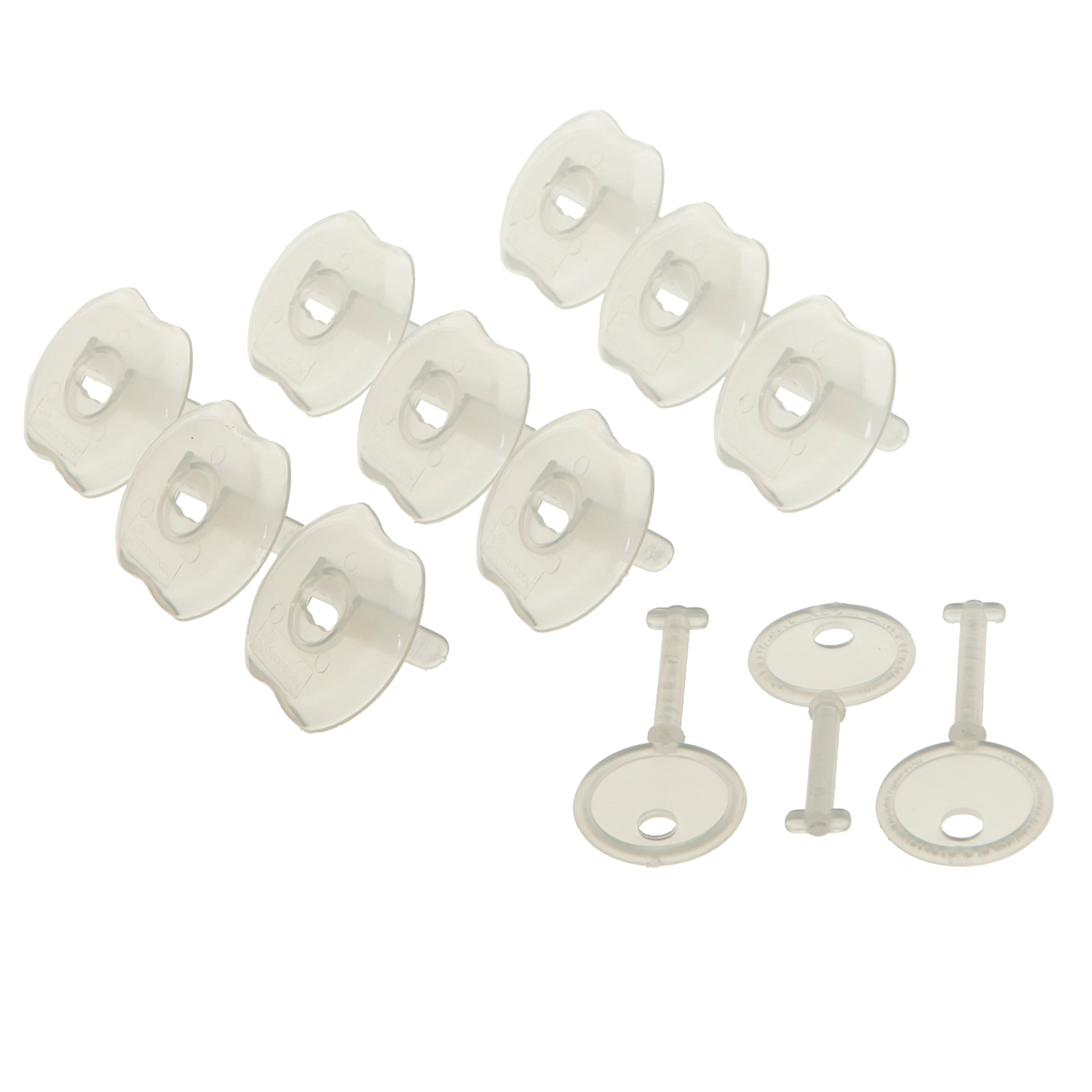 Dreambaby® Brand Keyed Clear Outlet Plugs, 9 Plugs & 3 Keys - Walmart.com