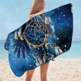 Dreamcatcher Bath Towel Microfiber Watercolor Beach Rectangle Bikini ...
