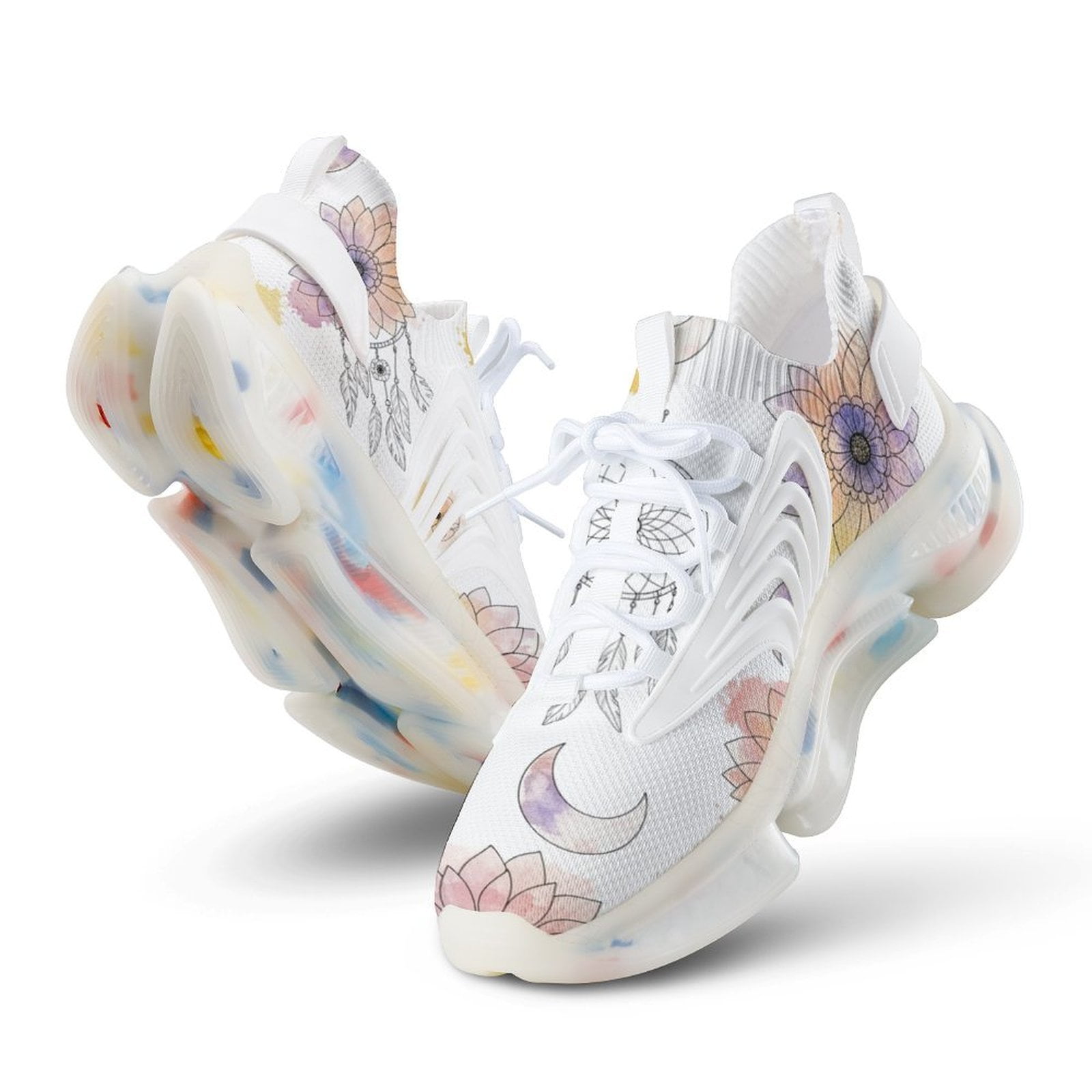 Dreamcatcher Floral Pattern Design Walking Shoes for Men Woman ...