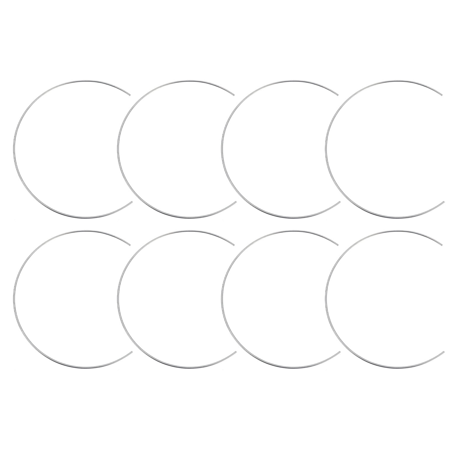 Dreamcatcher Half Frame for DIY Made of Iron Silver Color 8 Pieces ...