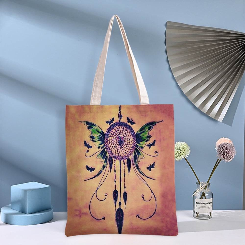 Dreamcatcher Nature Tote Bag With Design Pattern Printed Machine ...