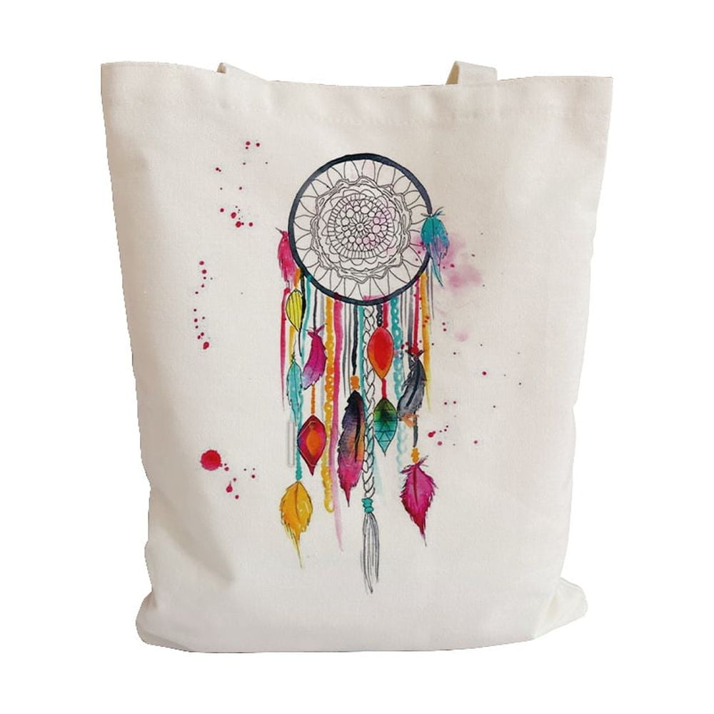 Dreamcatcher Nature Tote Bag With Design Pattern Printed Machine ...