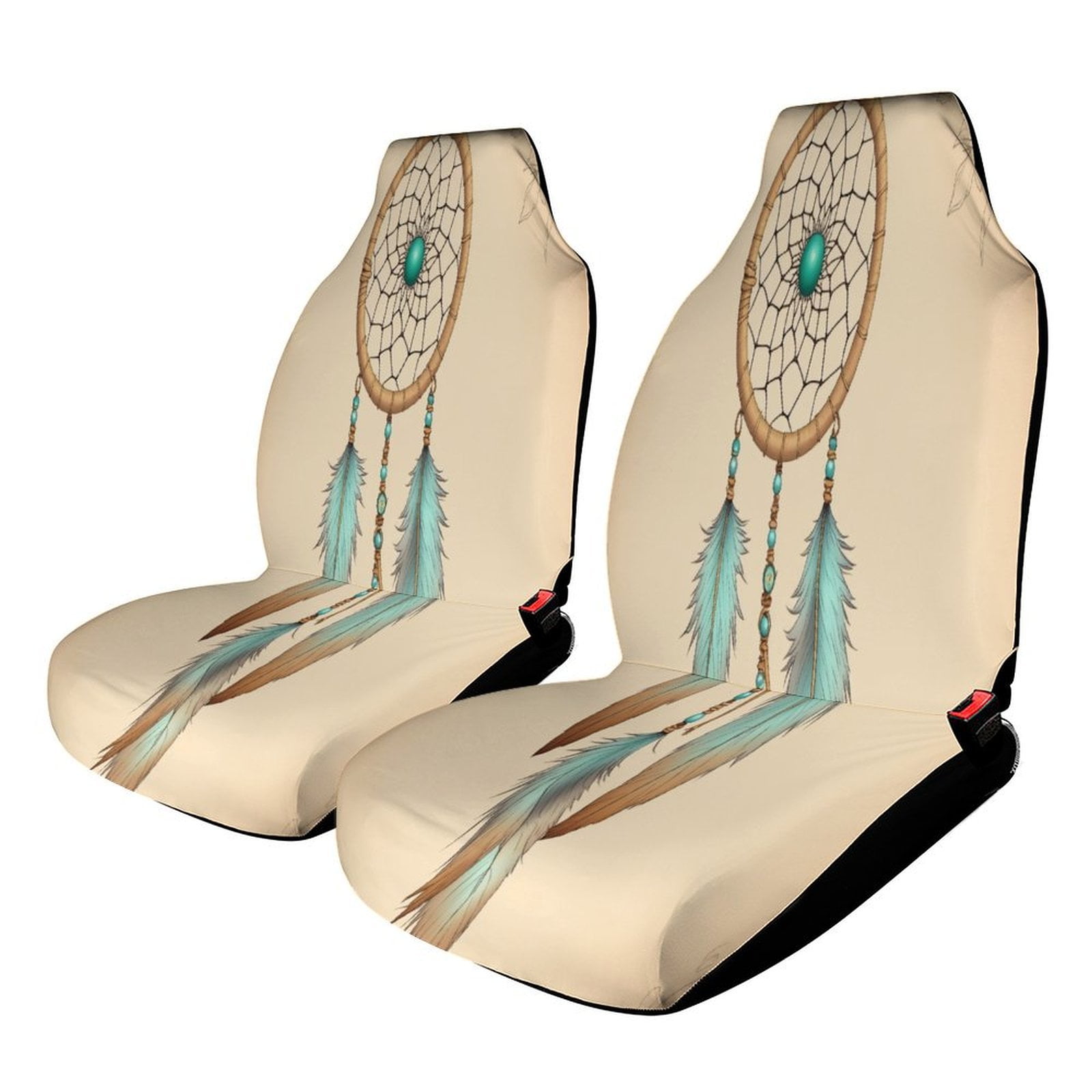 Dreamcatcher with Feathers And Beads Car Seat Covers,Universal Auto ...