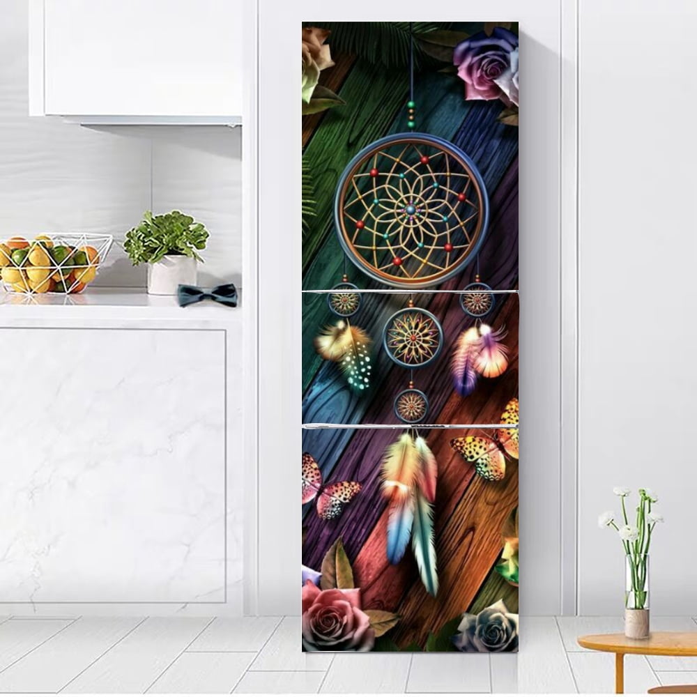 Dreamcher pattern self-adhesive refrigerator sticker decorative pattern ...