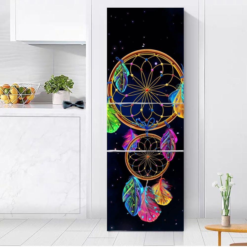 Dreamcher pattern self-adhesive refrigerator sticker decorative pattern ...