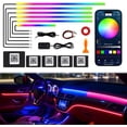 Dreamcolor Acrylic Interior Car LED Strip Lights, 6 in 1 Ambient ...