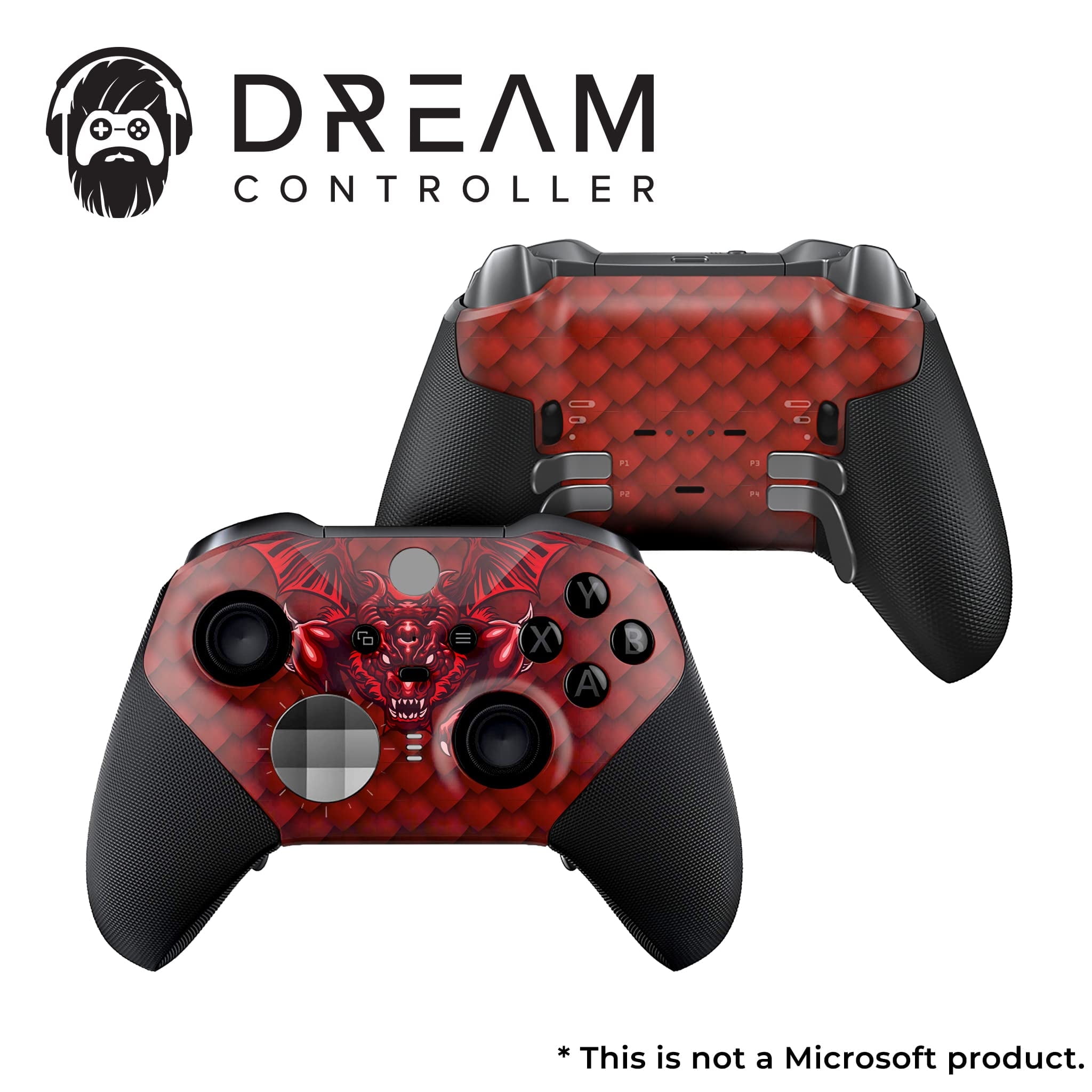 Dreamcontroller Wireless Xbox Elite Series 2 Controller Red Dragon ...