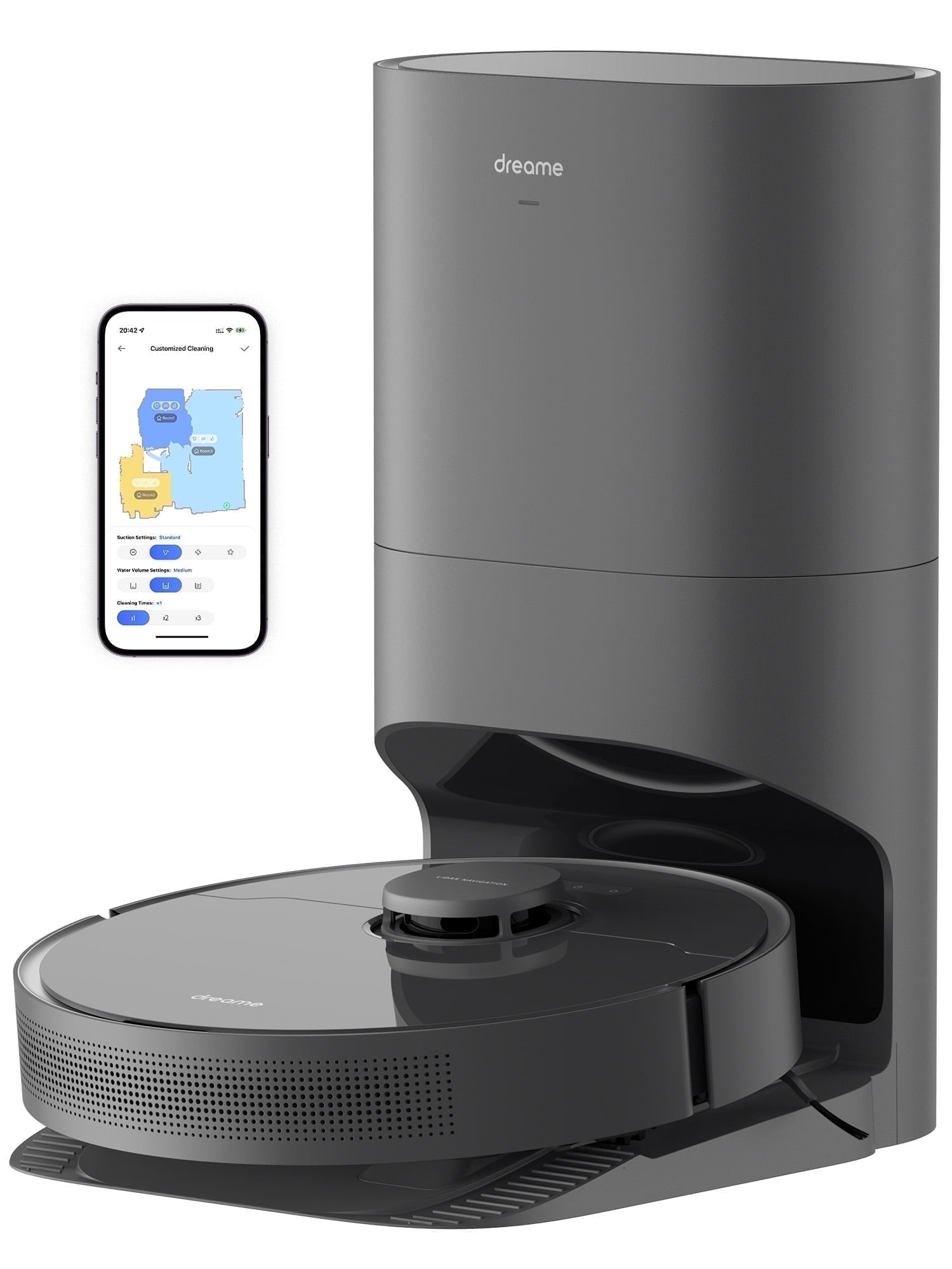 Dreame 3-in-1 Robot Vacuum and Mop, Advanced AI and LiDAR Navigation ...