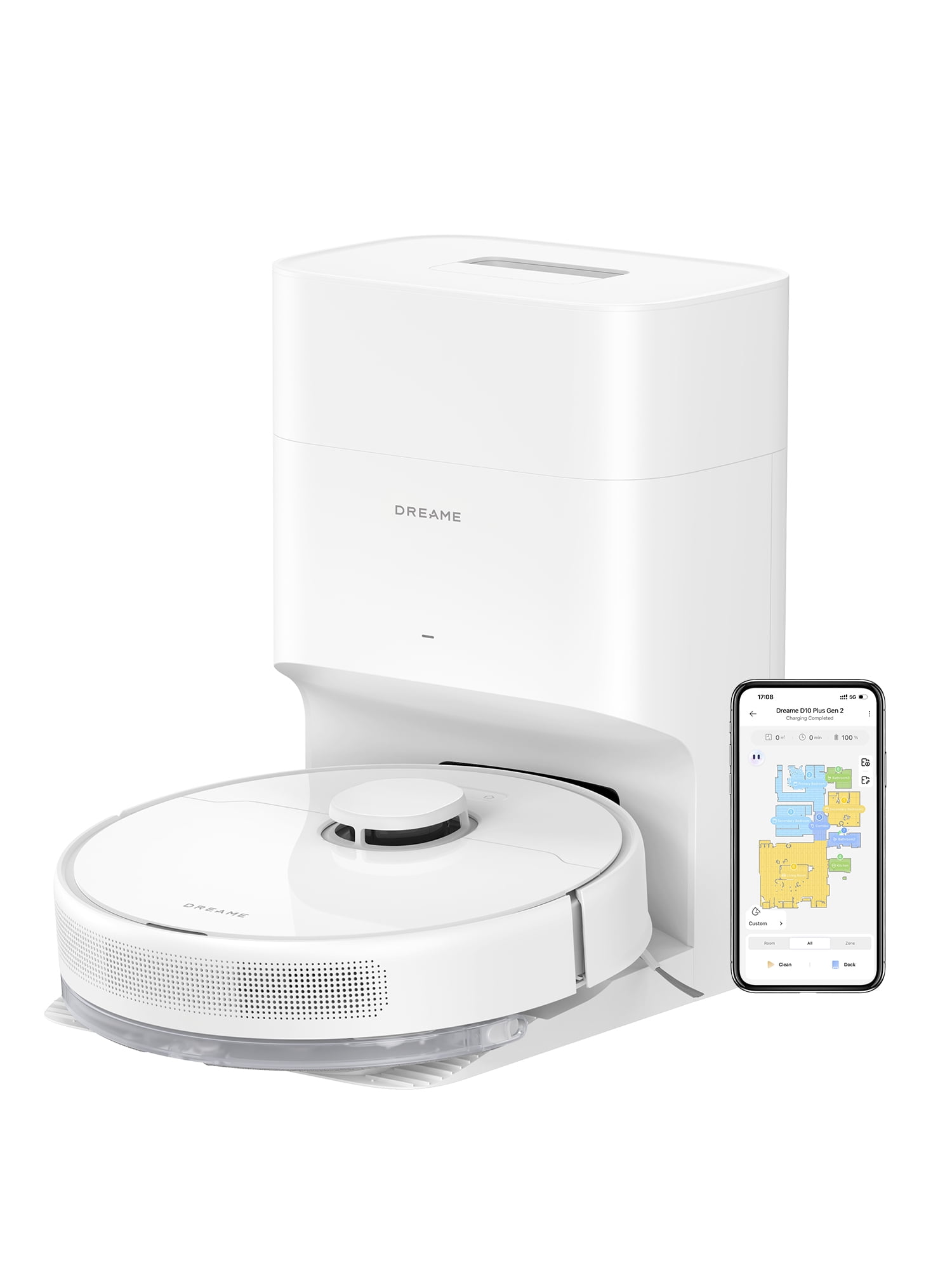 Dreame C20 Plus Robot Vacuum and Mop with Self Emptying Base for 90 ...