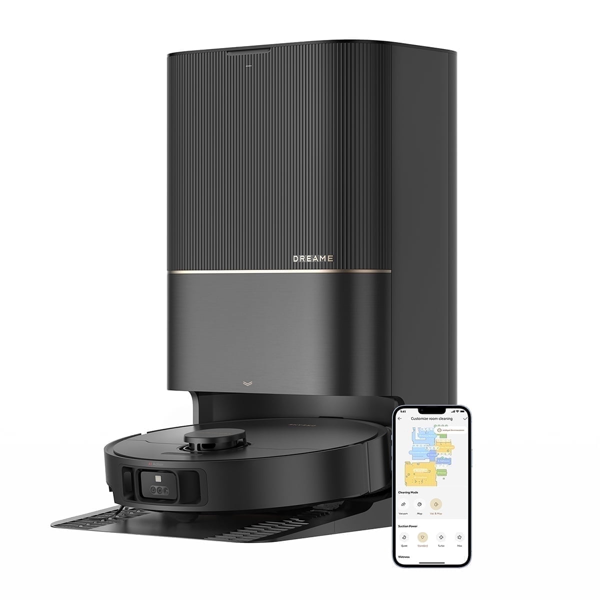 Dreame X40 Ultra Robot Vacuum, Removable & Liftable Mop, 12000Pa ...