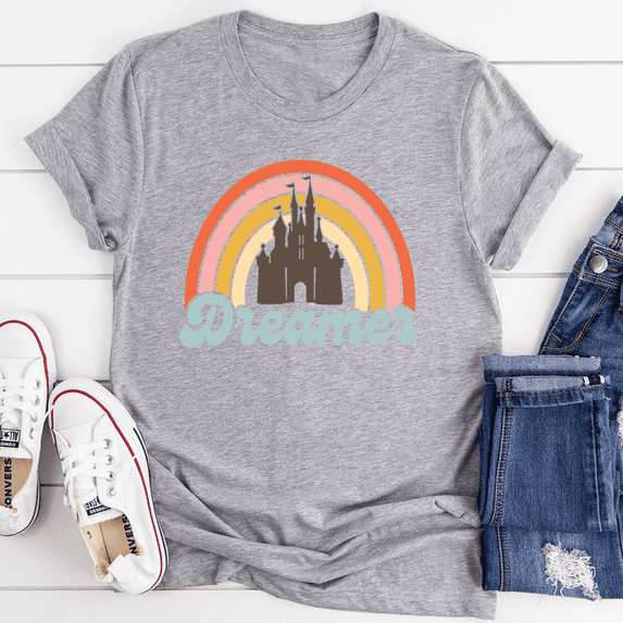 Dreamer Castle Tee White S Peachy Sunday T-Shirt - Walmart.com