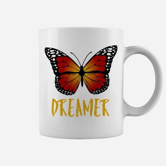Dreamer Monarch Butterfly Dreamer Save Daca Coffee Mug - Walmart.com