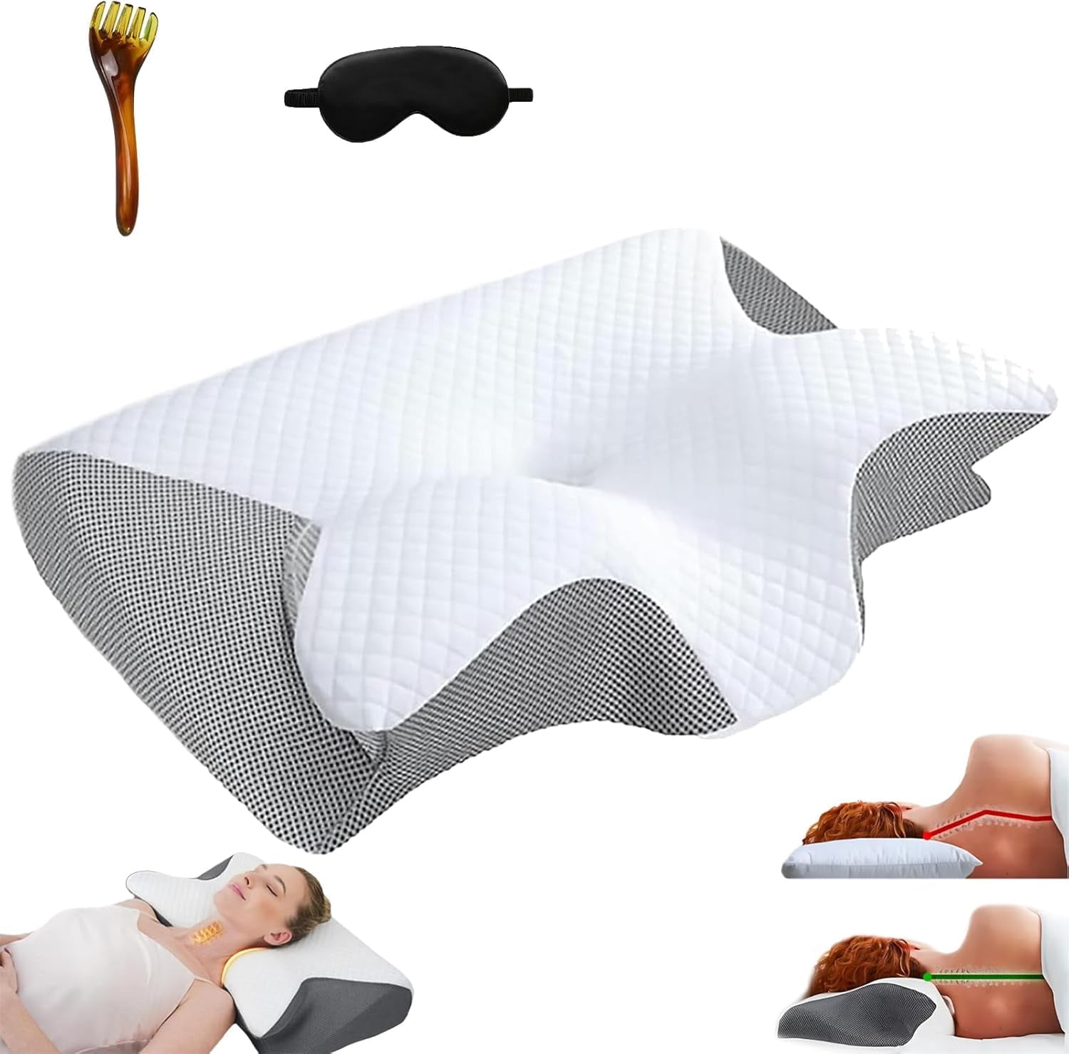 Dreamers Relief Pillow, Dreamers Relief Pillow Side Sleeper for Neck ...