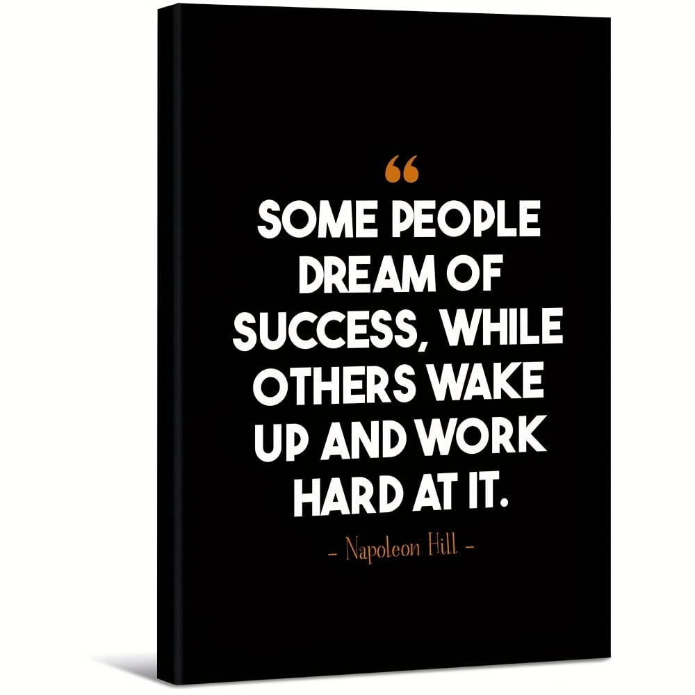 Dreamers Vs Doers In Pursuit Of Success Large Wooden Framed Wall Art ...