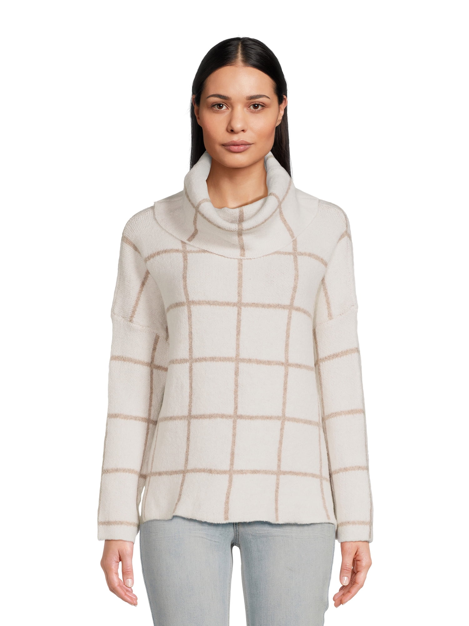 Dreamers by Debut Women’s Cowl Neck Sweater with Long Sleeves ...