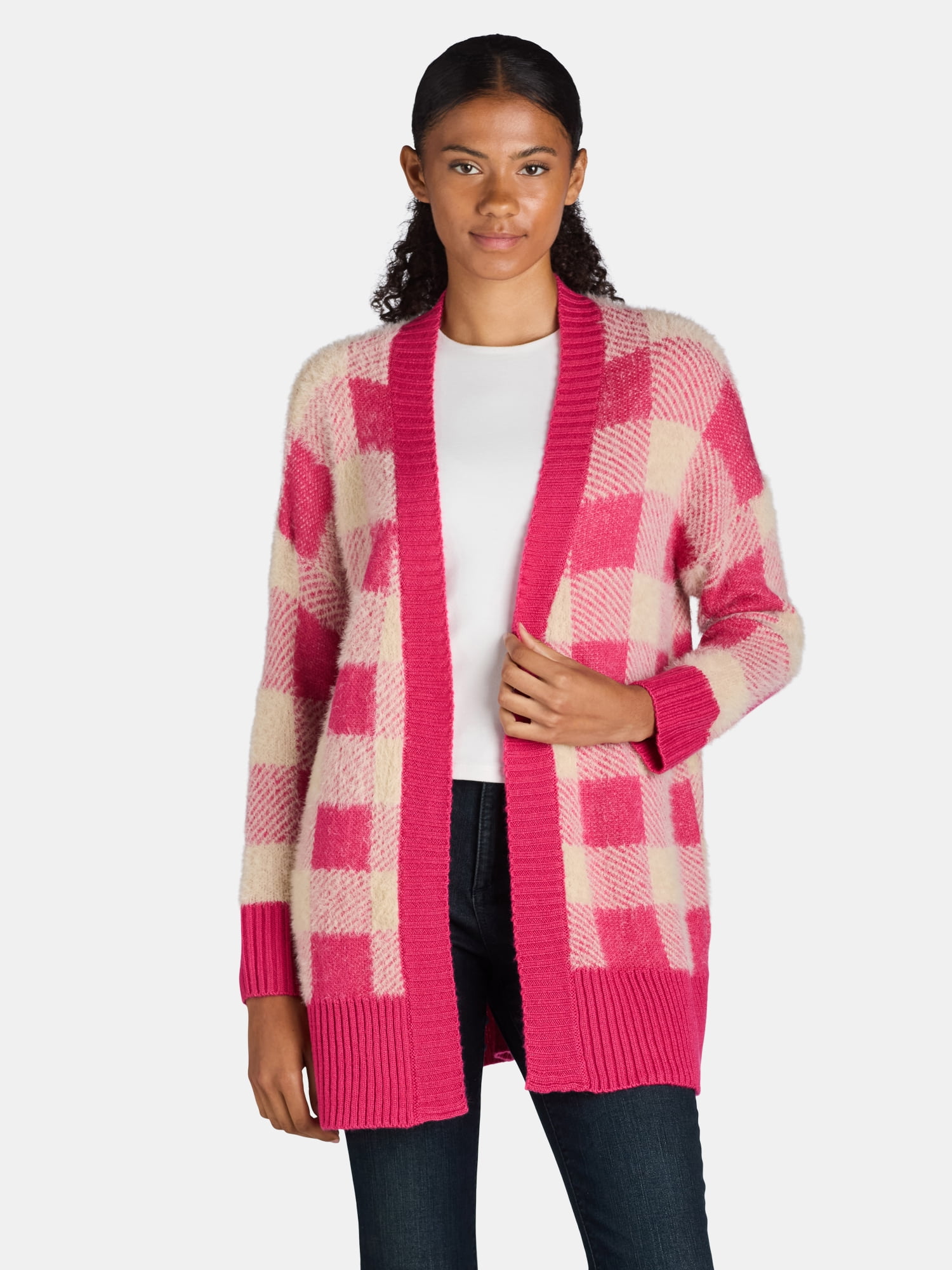 Dreamers by Debut Women's Open Front Cardigan Sweater, Midweight, Sizes ...