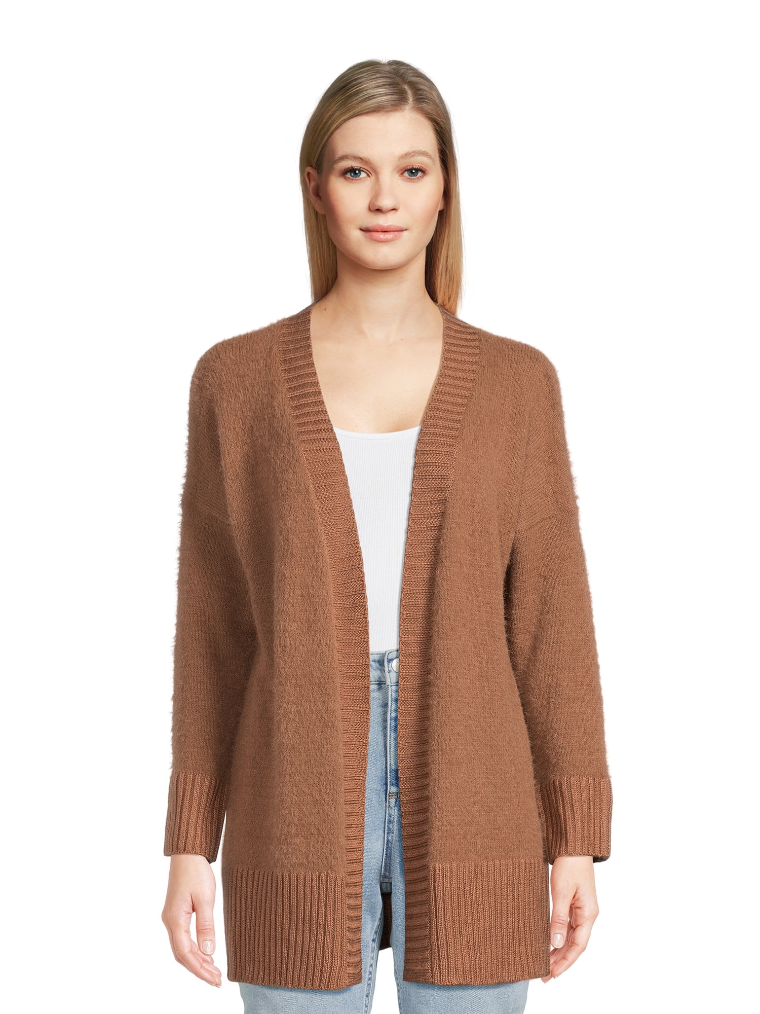 Dreamers by Debut Women's Open Front Cardigan Sweater, Midweight, Sizes ...