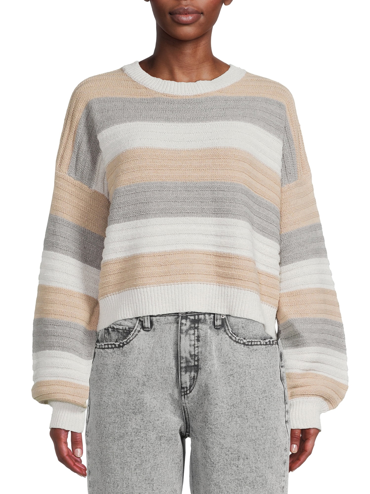 Dreamers by Debut Women's Rainbow Pullover Sweater - Walmart.com