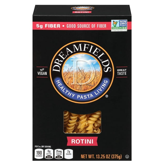 Dreamfields Low Calorie Dry Rotini Pasta, Case of 12 Boxes - Walmart.com