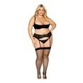 Dreamgirl Stretch Lace Open Cup Underwire Shelf Bra