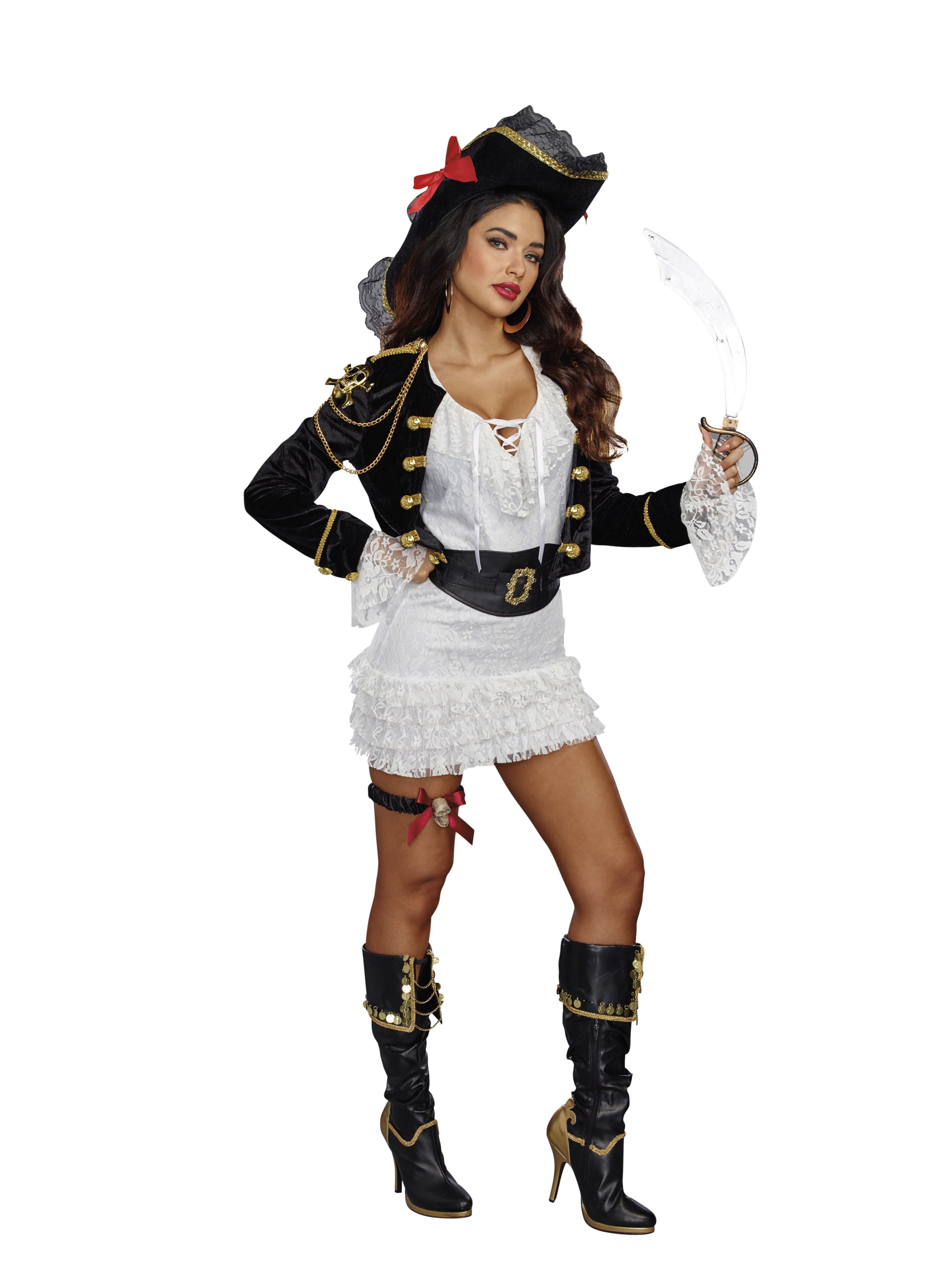 Dreamgirl Women's Holy Ship! Pirate Costume Set - Walmart.com