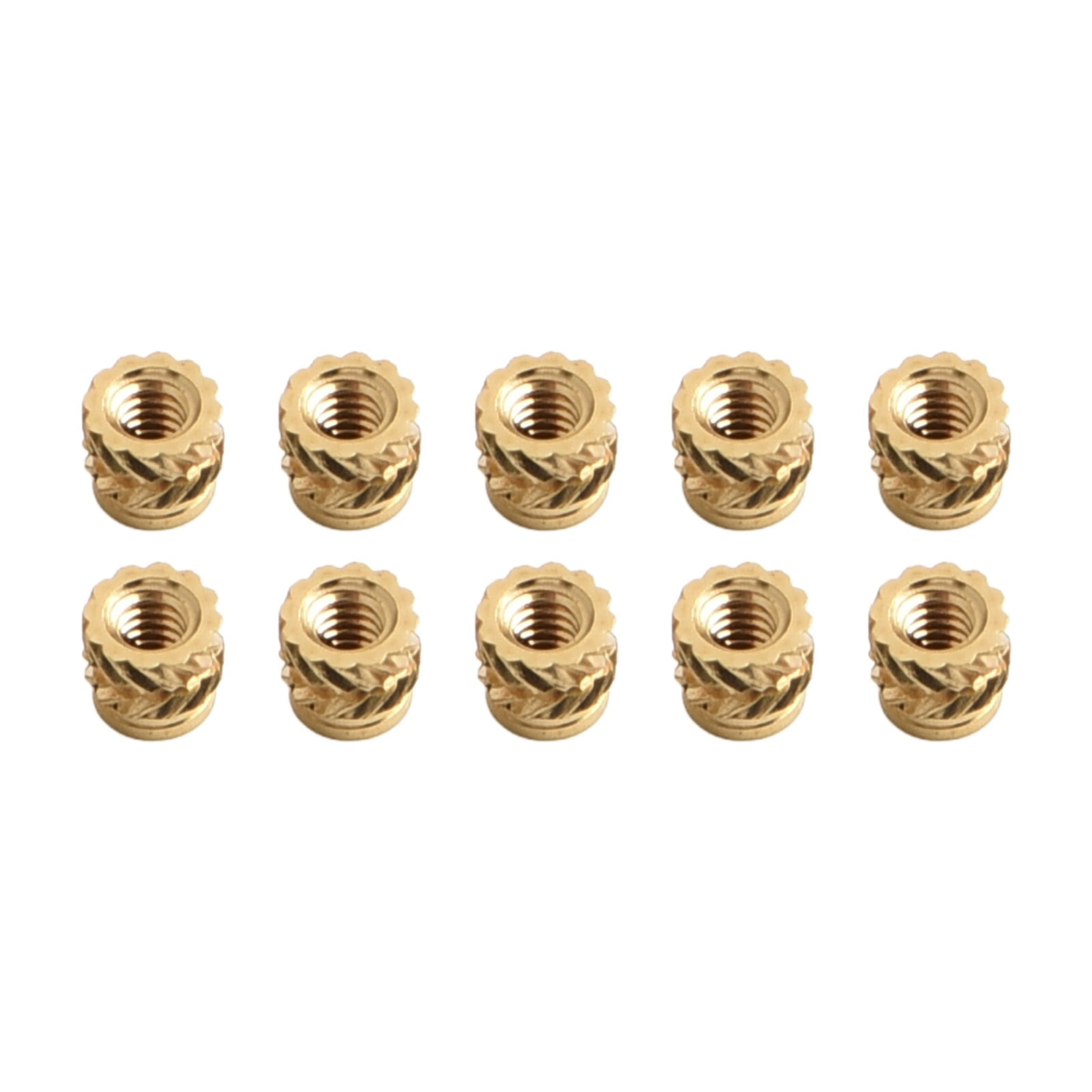 Dreamhall 10Pcs Threaded Brass inserts Metal Heat Set M2-M6 Screw ...