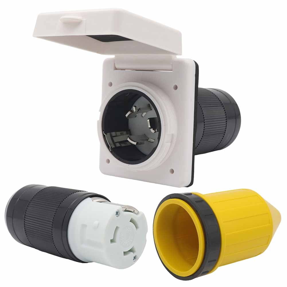 Dreamhall 50 Amp 125V Power inlet - Female Rotation Locking Connector ...