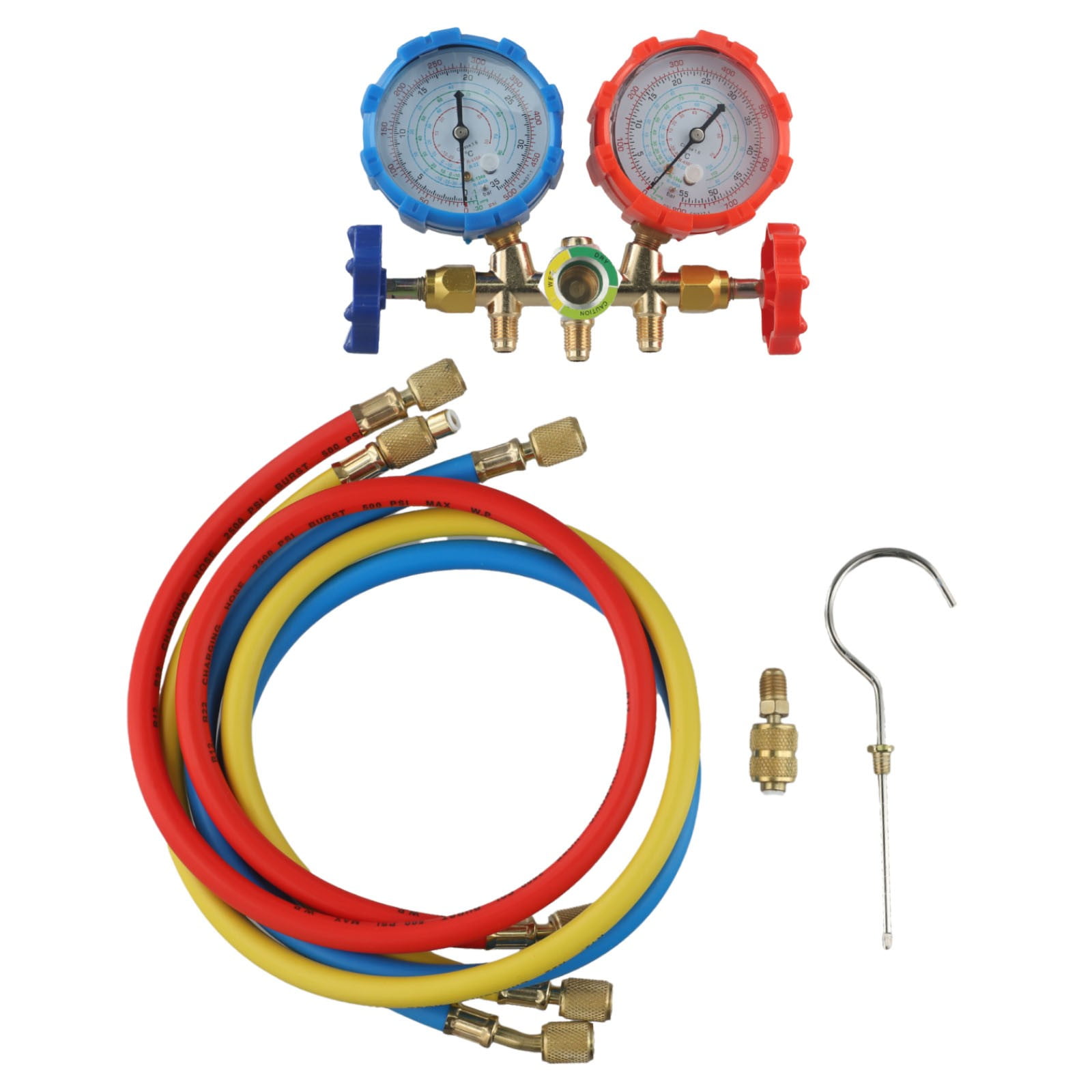Dreamhall Ac Manifold Gauge Set for R134A R1234Yf Automotive 4 Way Car ...